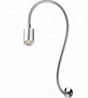 China Flexible Gooseneck LED Reading Lamp Hotel Bedside Reading Light with 81 Luminous Flux for sale