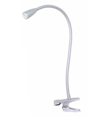 China 4v DC Voltage Flexible Gooseneck Clip-on Table Desk Reading Light with Switch Control for sale