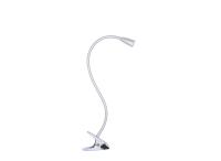 China 4v DC Voltage Flexible Gooseneck Clip-on Table Desk Reading Light with Switch Control for sale