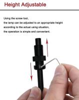 China 300lm Modern Jewelry Cabinet Display Lamp 3w Black LED Mini Spot Lamp with Knob Switch for sale