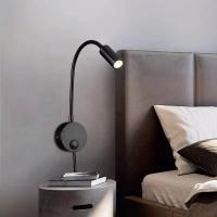 China Home Decor Indoor Bedroom Aisle Black Long Strip Wall Light with TUV Certificated for sale