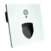 China Easy Mount Stairwell Lighting Luxury Indoor SS Panel Magnetic Mounted PIR Motion Sensor for sale