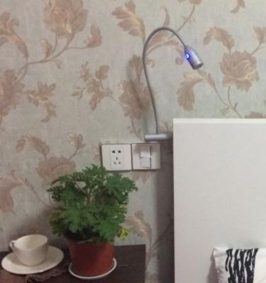 China 12v 1w Flexible Arm LED Bedside Reading Lights with Touch On Off Switch in Darkness for sale