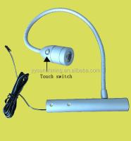 China 12v 1w Flexible Arm LED Bedside Reading Lights with Touch On Off Switch in Darkness for sale