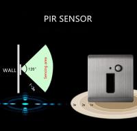 China Home Decoration Indoor Step Light with Curved Plate and Sensor Control 3000K/4000K CCT for sale