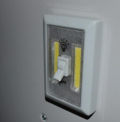 China LED Cob Switch Light for Closet 4000K Color Temp Self-Stick Wire Battery Operated for sale