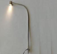 China Flexible Gooseneck Arm Bedside LED Bed Headboard Wall Reading Lamp Light for Modern Hotel for sale