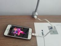 China NO Free Sample Electric Flexible Arm Clamp LED Reading Lamp with USB Charging Socket for sale