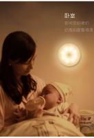 China Energy Saving USB Charge LED Night Light with PIR Motion Sensor and Round Shape White for sale