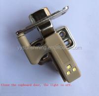 China Door control switch Plastic Battery Operated LED Cabinet Hinge Light for Furniture for sale