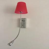 China LED Modern Hotel Wall Lamps with Double Head and PP Shade CRI 80 Lifespan 30000 hours for sale