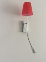 China LED Modern Hotel Wall Lamps with Double Head and PP Shade CRI 80 Lifespan 30000 hours for sale