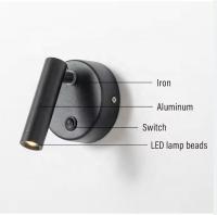 China 30000 Hours Working Time Aluminum Rotatable Bedside LED Reading Wall Light for Hotel for sale