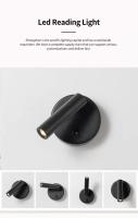 China Round LED Acrylic Wall Lamp for Kitchen Bedroom Living Room Creative and Modern Design for sale