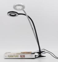 China 0.4kg Flexible Arm Clamp Desk Bedside Lamp Clip On LED Dimmable Reading Vanity Lamp for sale