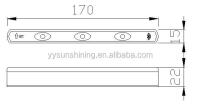 China Light Gray Wireless Vibration Activated Step Light for Home Hotel Stick on Anywhere for sale