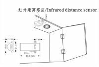 China DC 12V 24V Cabinet Electronic IR Door Sensor Switch for Wardrobe Lamp IP21 Protection for sale