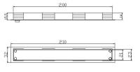 China Long-lasting LED Shelf Light for Under Cabinet Working Time hours 25000 Voltage DC12V for sale