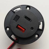 China 1 Ports Embedded Circular USB Type-C Socket for Charging Household Appliances 58*31MM for sale