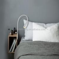 China 30000 Hours Lifespan Aluminum LED Reading Light for Bed with Gooseneck and Sleek Design for sale
