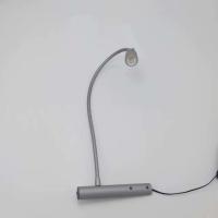 China 82 Lm Silver LED Bedside Lamp with Flexible Neck Eye Care Function and USB Charging Port for sale