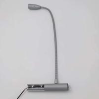 China 82 Lm Silver LED Bedside Lamp with Flexible Neck Eye Care Function and USB Charging Port for sale