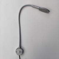 China 1W Flexible Gooseneck Electric Wall Mount Headboard Reading Lamp with On-off Switch for sale