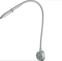 China Silver Wall Mount Touch Switch Flexible Gooseneck Snake LED Reading Light for sale