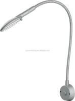 China Hotel Bedside Reading Light with Aluminum Material and Flexible Gooseneck Design for sale