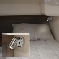 China 12v 3w 3-button Switch Led Reading Light for Europe Style RV Caravan Wall Lamps Decorative for sale