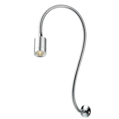 China Hotel Bed Headboard LED Wall Reading Light Flexible Gooseneck 1w/3w DC Power Supply for sale