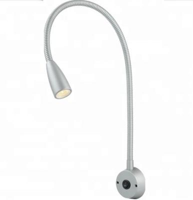China Lifespan hours 30000 Flexible Gooseneck LED Bedside Reading Lamp for Hotel and Hospital for sale