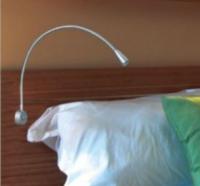 China Lifespan hours 30000 Flexible Gooseneck LED Bedside Reading Lamp for Hotel and Hospital for sale