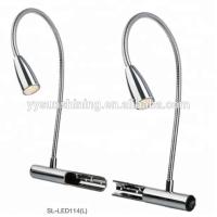 China 1W Aluminum IRON Flexible Snake LED Headboard Wooden Bed Side Reading Lamp for Room Hotel for sale