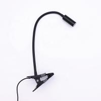 China Office Plastic Shade Flexible Gooseneck Led Clamp on Reading Light with Switch Control for sale