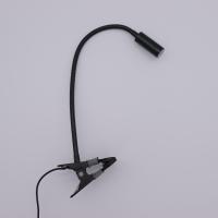 China Office Plastic Shade Flexible Gooseneck Led Clamp on Reading Light with Switch Control for sale