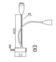 China Flexible Gooseneck Bedside LED Reading Light and Wall Light Table Lamp Easy to Mount for sale