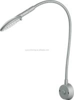 China Switch Control Wall Mounted Lamp Led Flexible Neck Reading Light for Home RV Boat for sale
