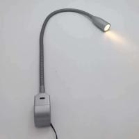 China RV BOAT Gooseneck Reading Light with USB Charging and Plastic Shade 12V Bed Side Light for sale
