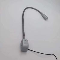 China RV BOAT Gooseneck Reading Light with USB Charging and Plastic Shade 12V Bed Side Light for sale