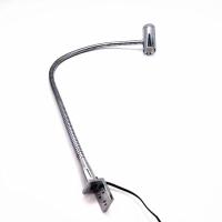China Flexible Gooseneck LED Bedside Headboard Desk Reading Lamp with 4 Step Dimming Switch for sale