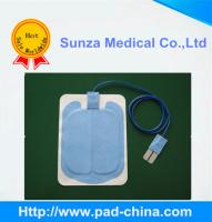 China non-woven ESU plate,Bipolar reusable adult ground pad,blue nonwoven patient plate for sale