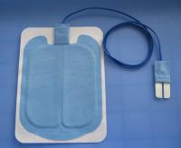 China reusable ESU plate,Bipolar reusable patient plate ,adult grounding pad with 1m length wire for sale