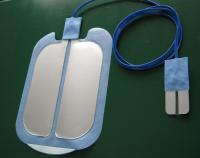 China ESU patient plate,Bipolar reusable adult/ child grounding pad,1M cable special connector for sale