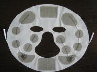 China Reusable Adhesive Massage Pad, White Eyes-care beauty mask Use, 23*18cm Facial Electrode for sale