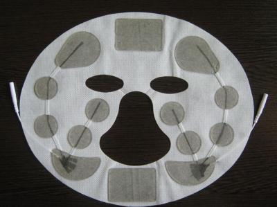 China Reusable Adhesive Massage Pad, White Eyes-care beauty mask Use, 23*18cm Facial Electrode for sale