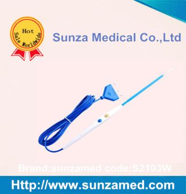 China White color Hand control electrosurgical Pencil with170mm Blade with 3.0M cable S2103W for sale