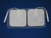 China adhesive reusable TENS EMS ELECTRODES lead wire with 2.0mm/2.5mm pin connector for sale