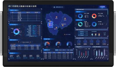 China 23.6 Inch LCD Touch Screen Monitors 500cd Industrial Touch Monitor USB2.0 for sale