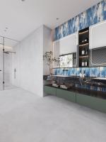 China Easy-to-Clean 600x600 / 600x1200mm Contemporary Light Grey Matt Tile For Commercial Projects for sale